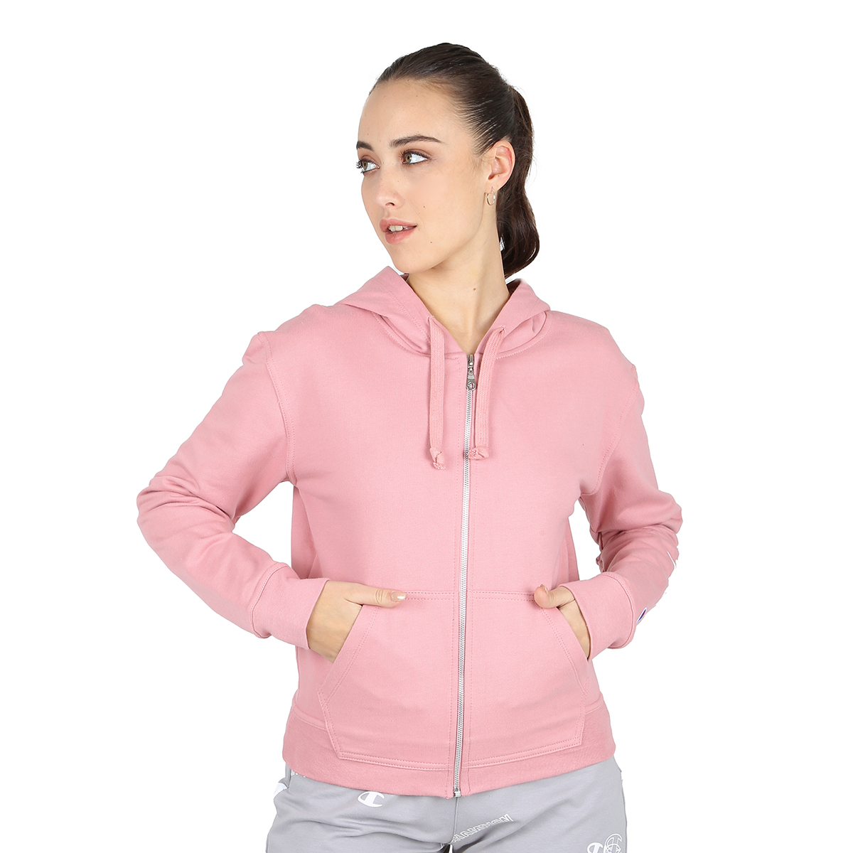 Buzo Champion Con Capucha Y Cierre Logo | Moov